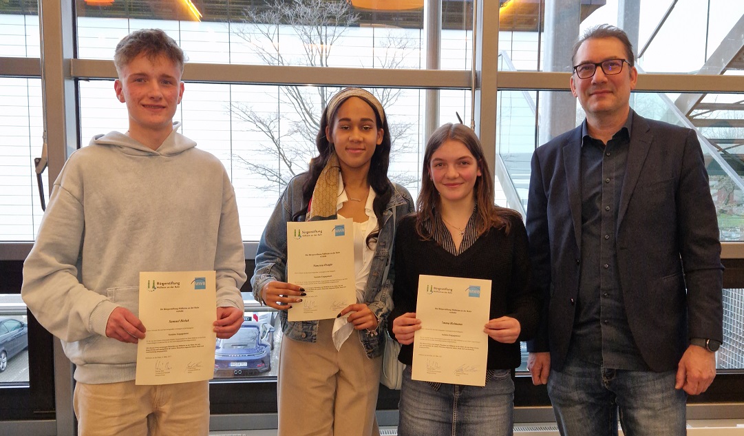 Urkunde für herausragendes soziales Engagement